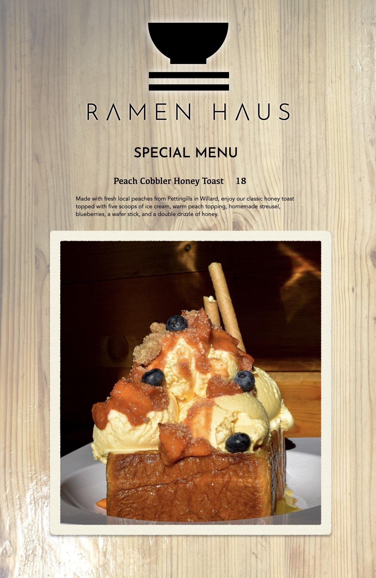 Ramen Haus Menu